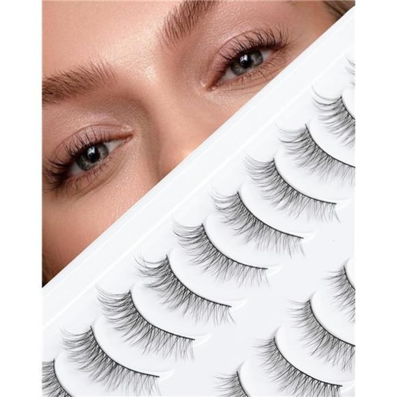 Makeup | Short Lashes Wispy Lashes Small Eyelashes Natural For ...
